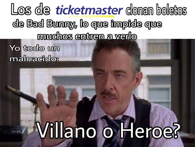 ¿Héroe o villano? Meme del concierto de bad bunny - Meme by ELADIOureta ...