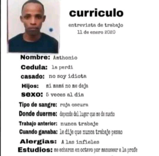 Curriculo - Meme subido por Tragicboat :) Memedroid