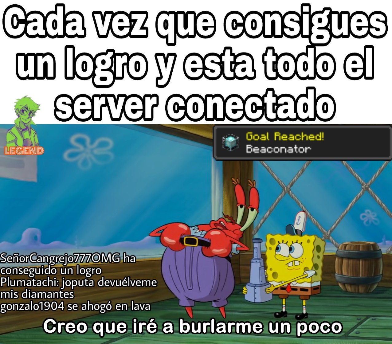 memedroidcraft.aternos.me - Meme subido por LegendaryCraft64 :) Memedroid