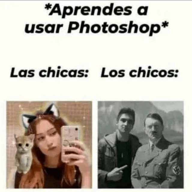 Primer día de photoshop - Meme subido por MariofromCanarias :) Memedroid