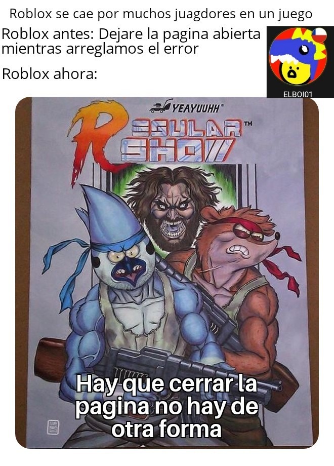 Contexto: Ayer se callo roblox, pero tan fuerte que cerraron la pagina ...