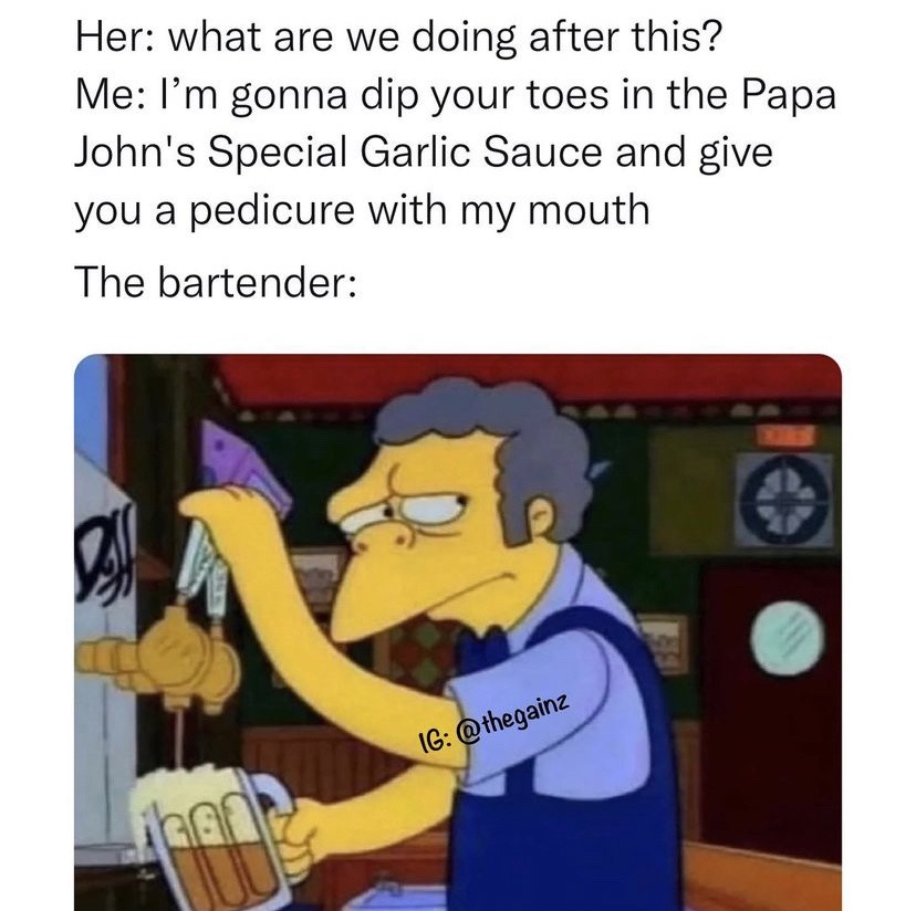 mmmmmm garlic sauce - Meme subido por vex390 :) Memedroid