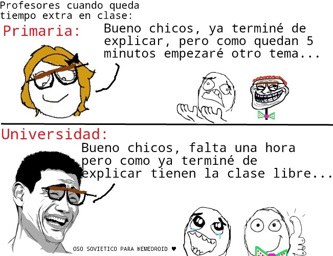 Primaria Vs Universidad/Facultad - Meme subido por OsosovieticoV5 ...
