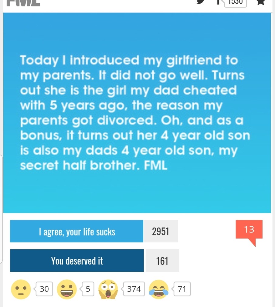 Fml - Meme subido por arintisme :) Memedroid