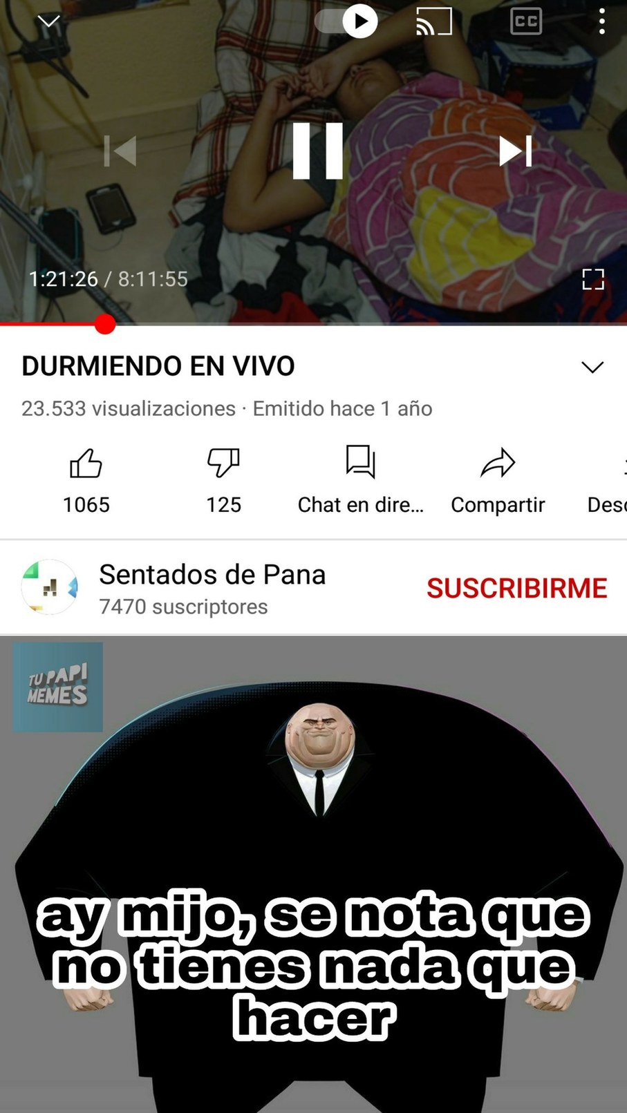 Se imaginan las personas que vieron el directo, que pérdida de tiempo ...