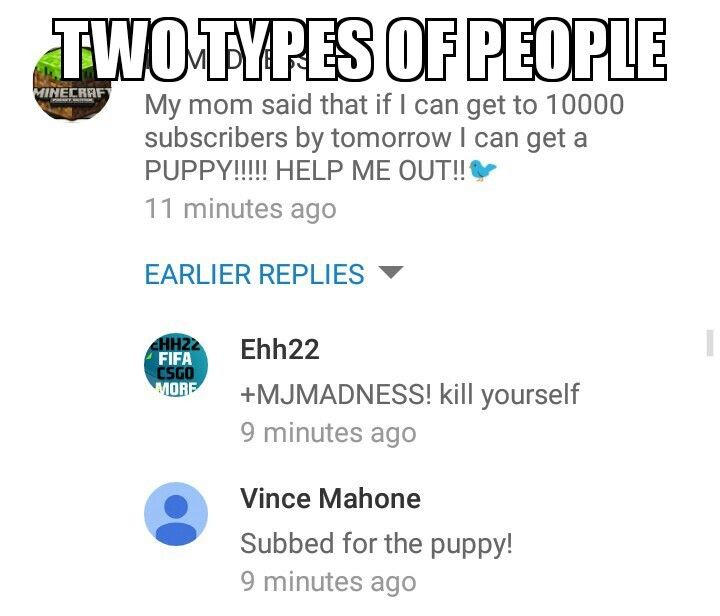 Two types of people... - Meme subido por skatenick2001 :) Memedroid