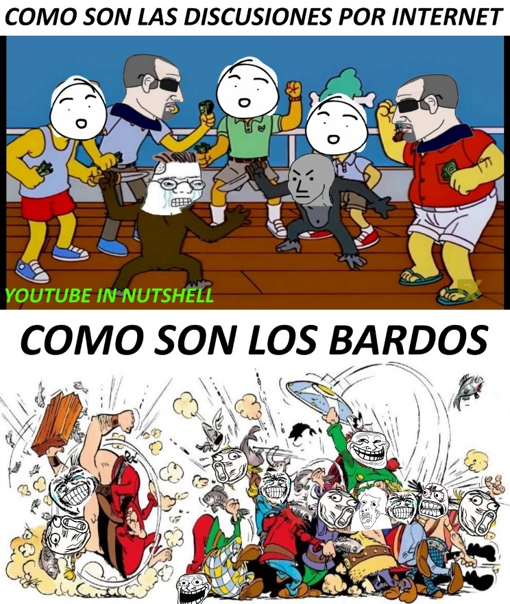 La diferencia es que los bardos son para pasar el rato y sin ofenderse ...