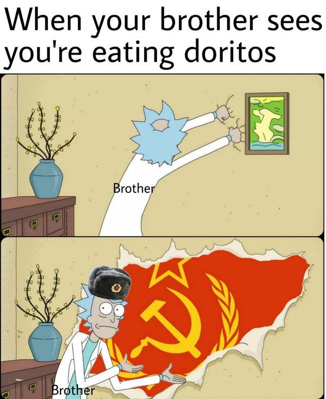 When your brother sees you're eating doritos - Meme by MaddyTheMadCow ...