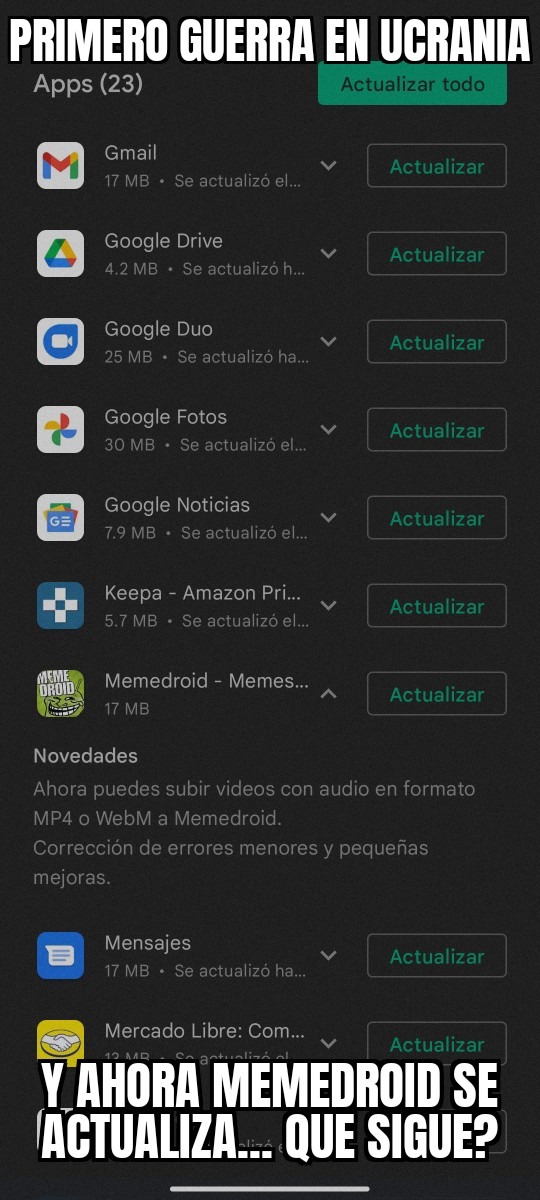 Todo termino señores - Meme subido por Davis_crack_888 :) Memedroid