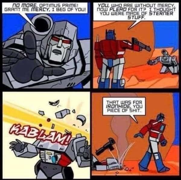 Optimus prime.... Damn - Meme by BlueHero :) Memedroid