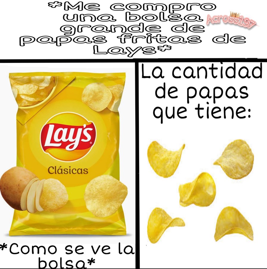 Tienen más aire que papas la verdad - Meme subido por Across197 ...