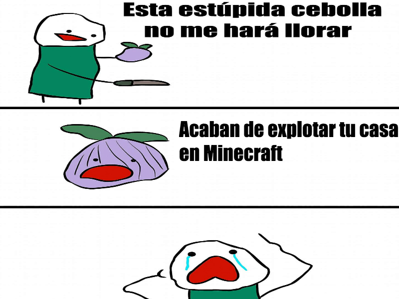 Me la acaba de explotar un Creeper - Meme by elmomerogei :) Memedroid