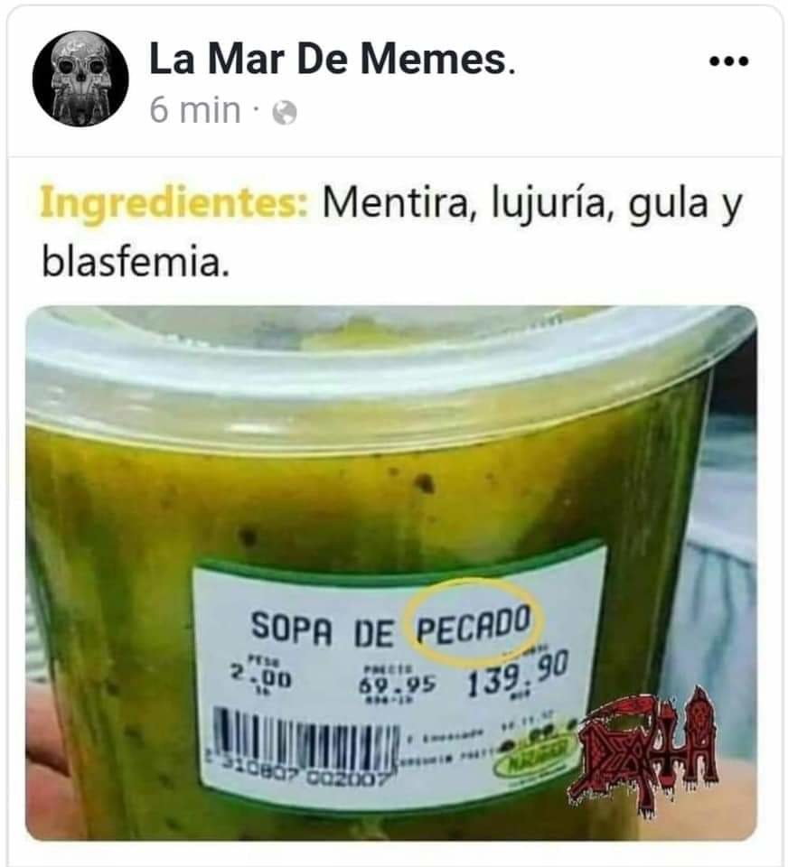 Sopa de pecado - Meme by wolschaldo :) Memedroid