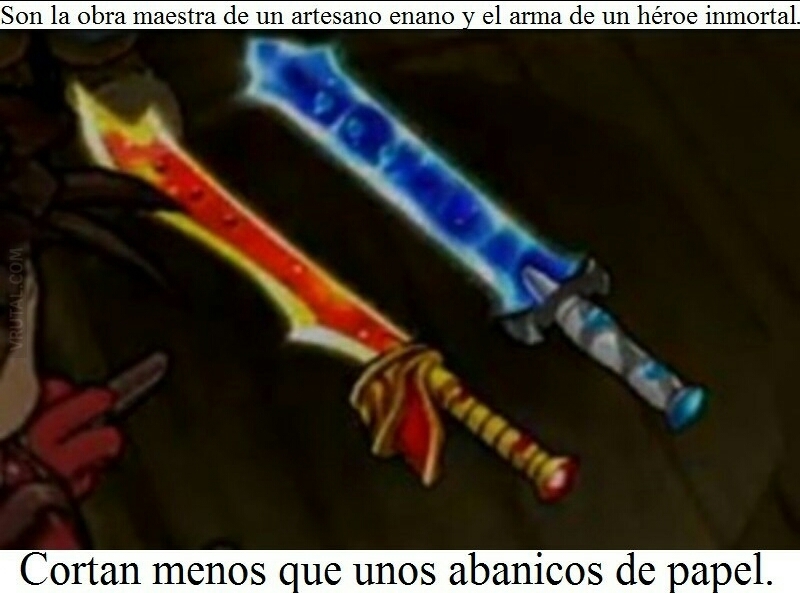 Espadas - Meme subido por JMGI01 :) Memedroid