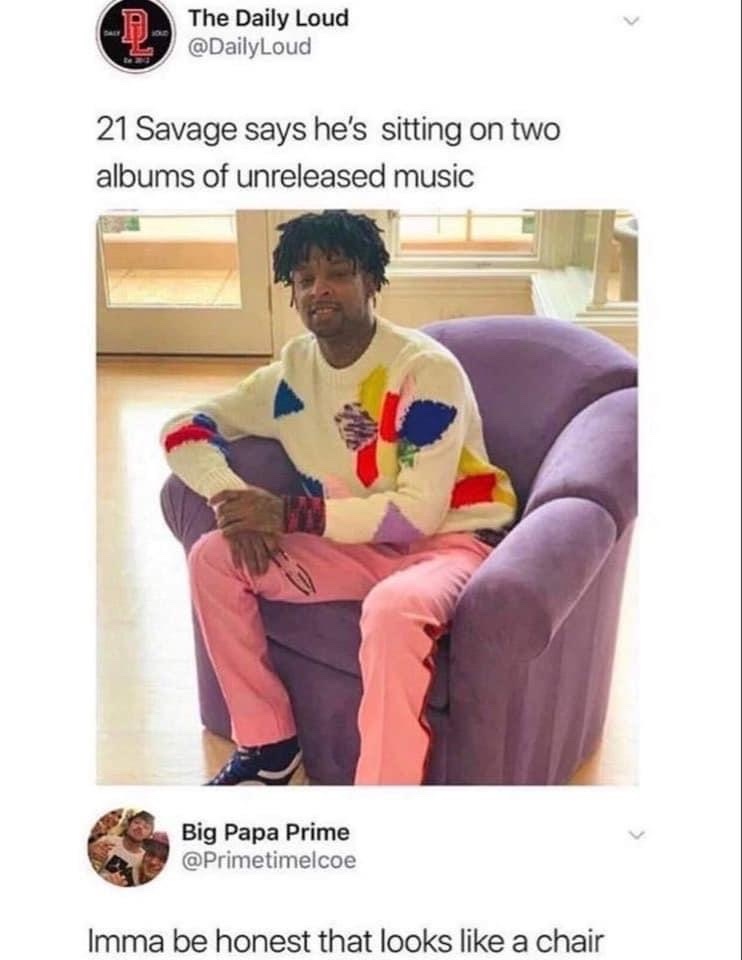 Comfy chair tho. - Meme subido por dingleking1 :) Memedroid