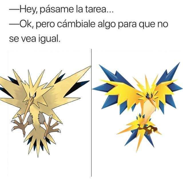 Zapdos y Zapdos? - Meme subido por Red13._- :) Memedroid