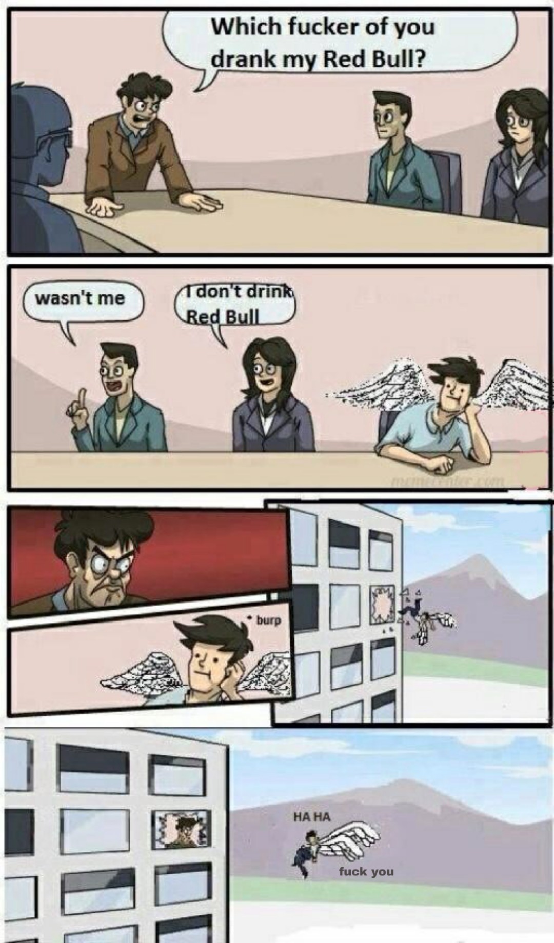 Red bull gives u wings :) - Meme by leMemeThief :) Memedroid