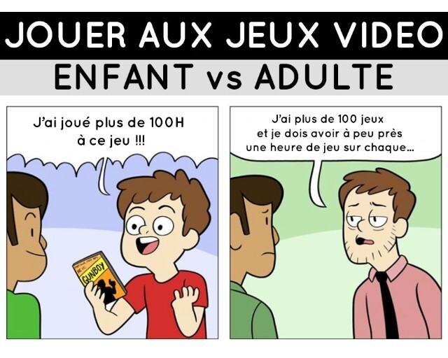 Enfant vs adulte - Meme subido por dodor34 :) Memedroid