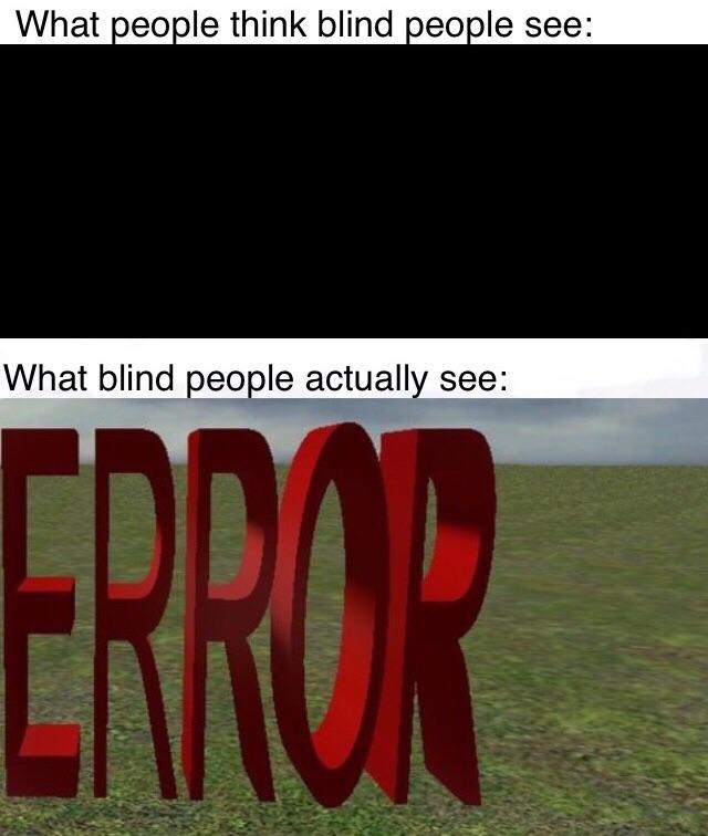 O que as pessoas acham que pessoas cegas vêem . O que elas realmente ...