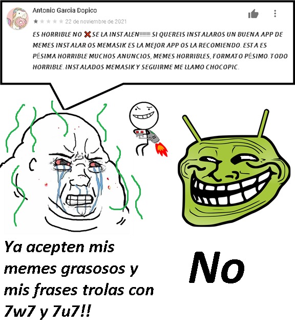 Bien ya se me terminaron los memes, alli no volvere a subir por un ...