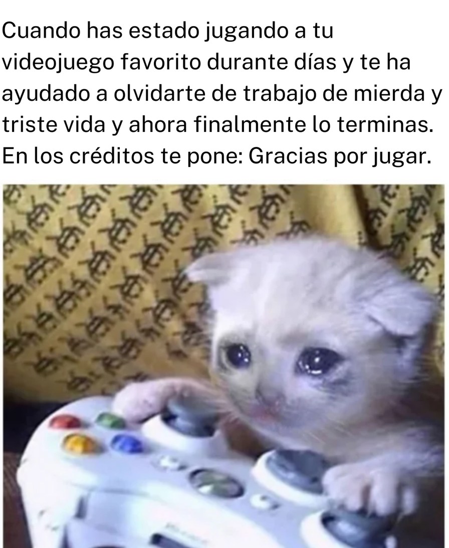Gracias por jugar. Lo he sentido - Meme by svaa25 :) Memedroid