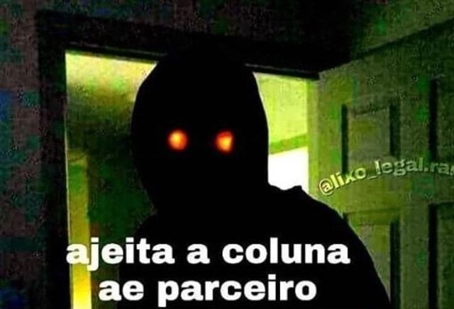 Ajeita a coluna meu parceiro - Meme by VictorWoods :) Memedroid