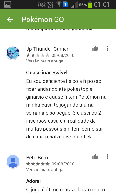 Nos comentarios do pokemon go na play store... - Meme by Leo909009 ...