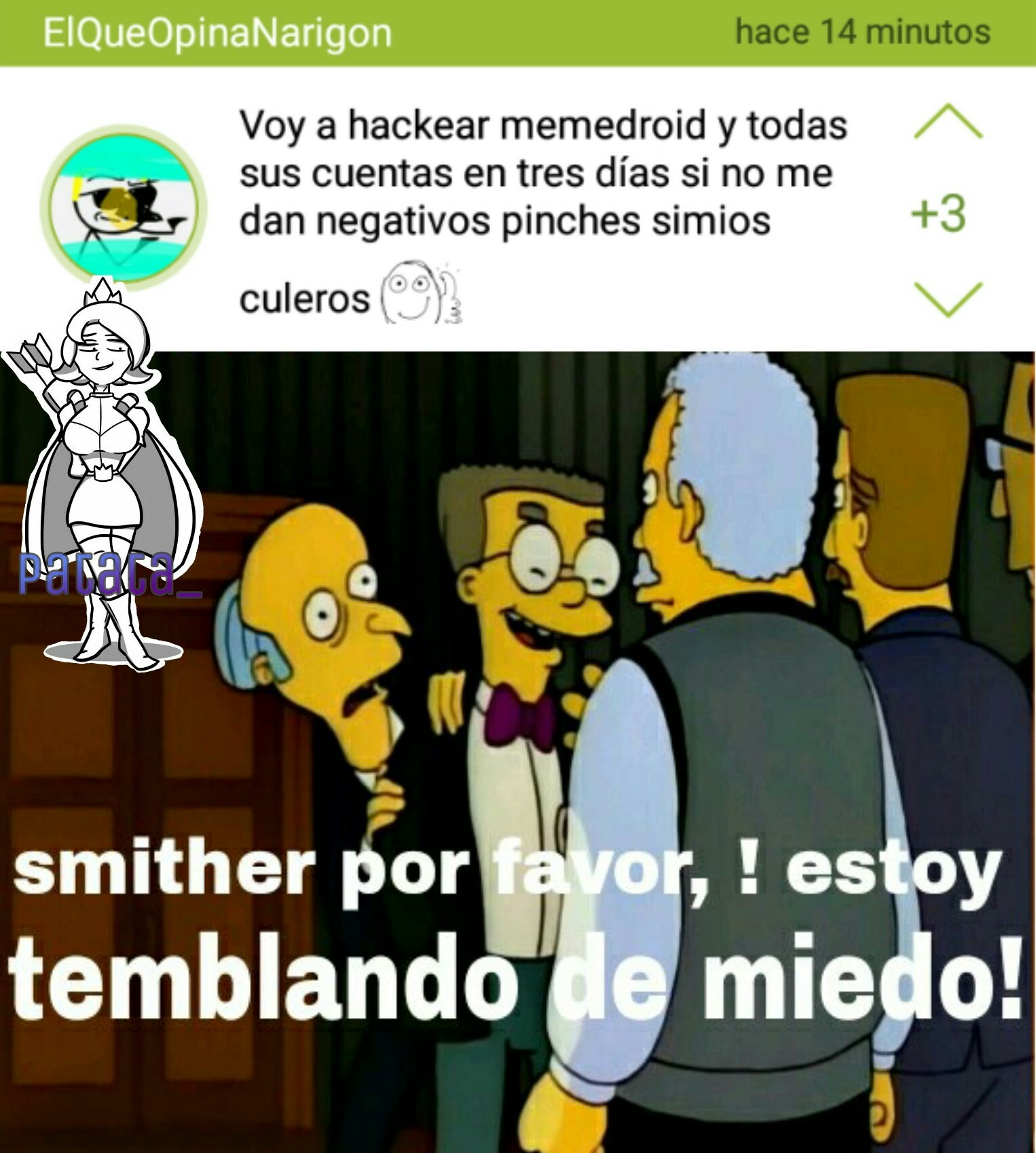 Ayudeme Smithers :'( - Meme subido por Patata_ :) Memedroid
