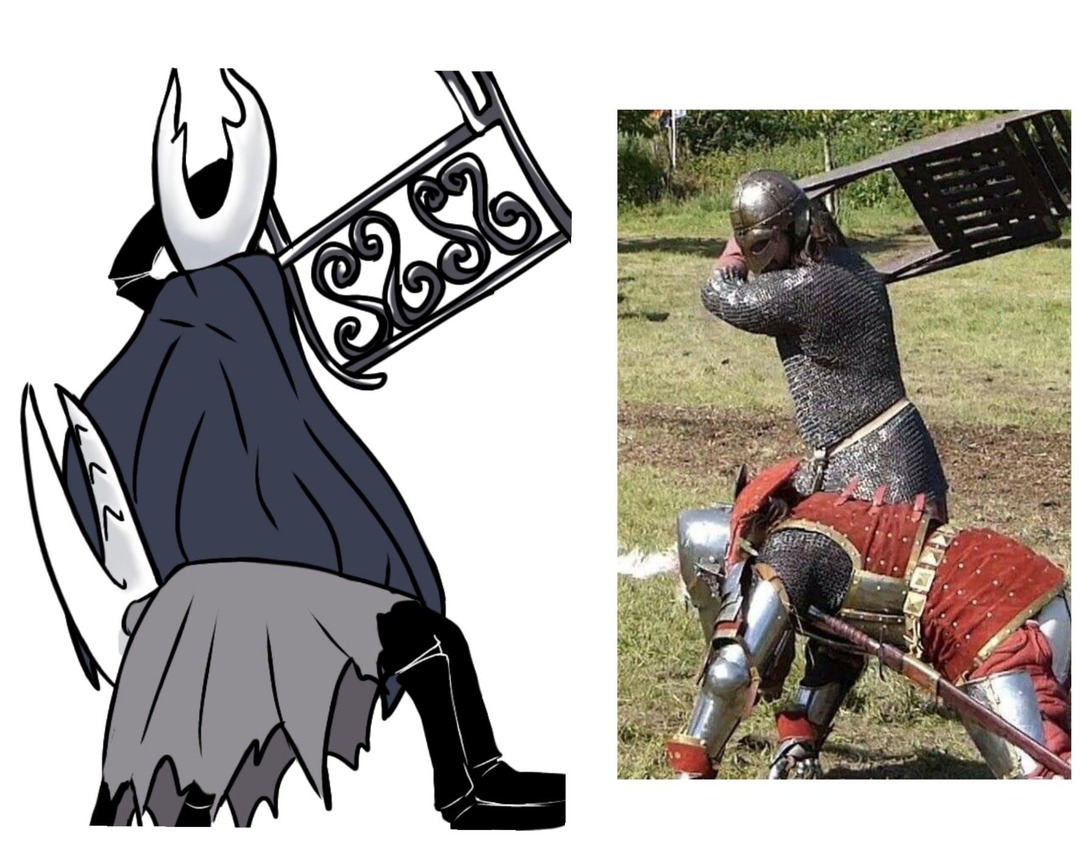 Knight needs only a chair - Meme subido por FiveOC :) Memedroid