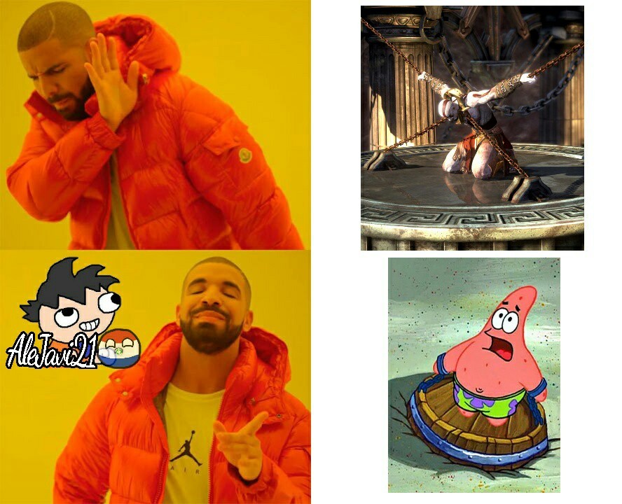 Patricio Estrella vs. Kratos. - Meme subido por AleJavi21 :) Memedroid