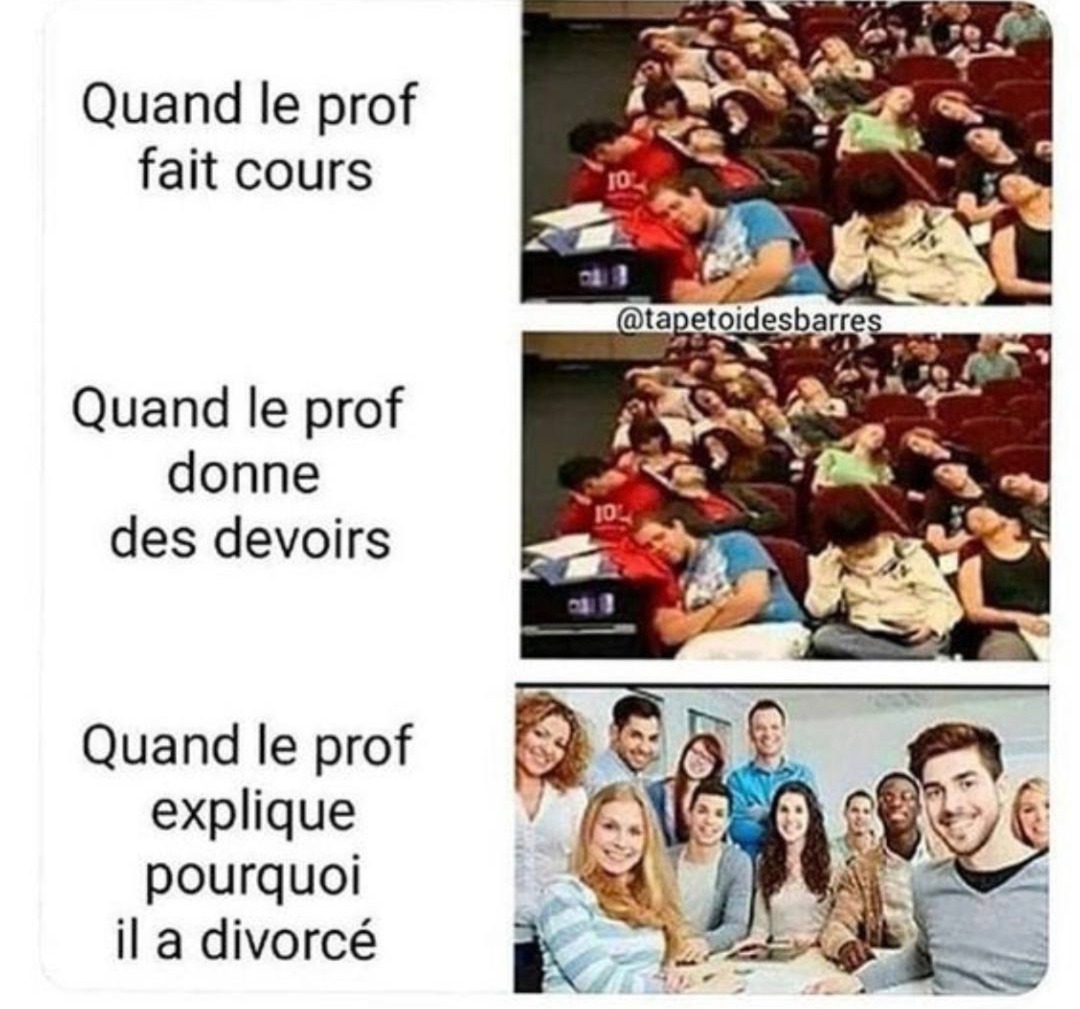 Les meilleurs mèmes Prof :) Memedroid