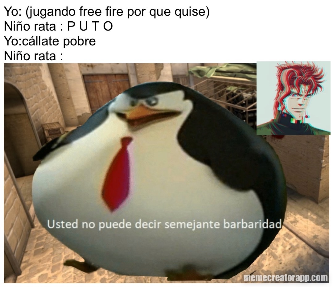 No free fire gente solo que no se como describir un niño rata - Meme ...