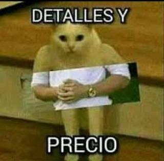 Detalles y precio mi pana - Meme subido por AlexxdddUwu :) Memedroid