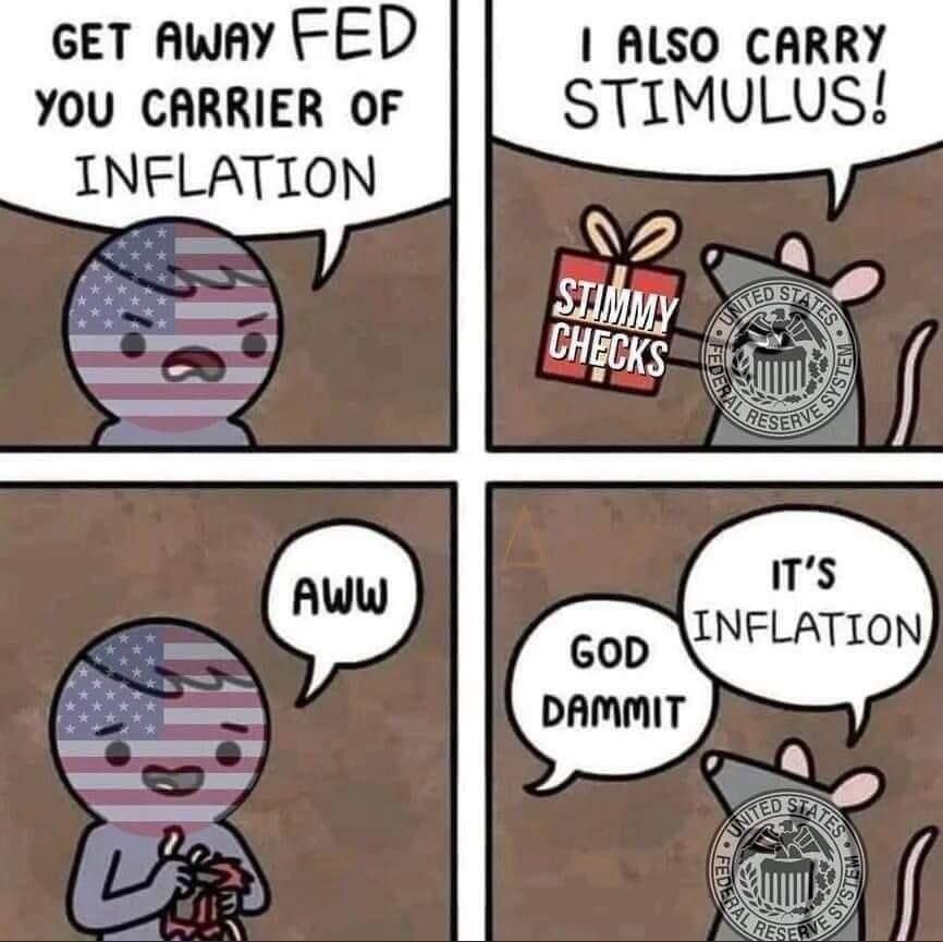 Free money makes everyone else's money worth less. - Meme by ...