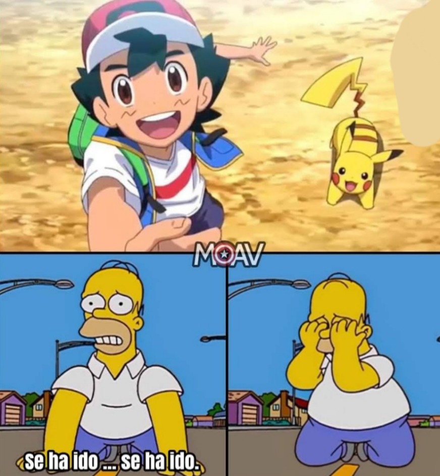 Nooo Ash y Pikachu :"( - Meme by BlackBlood_16 :) Memedroid