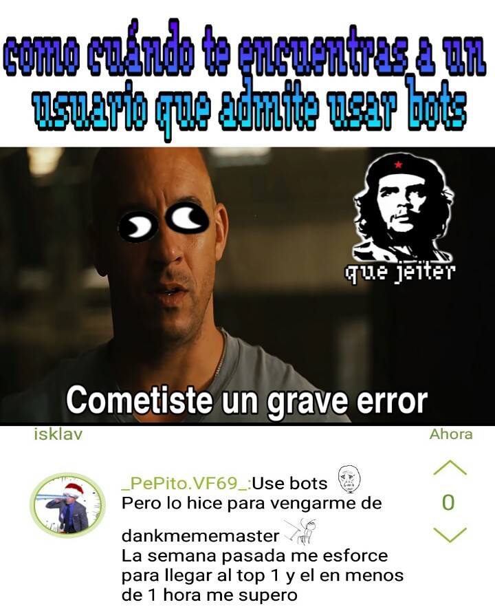 Hoy te vengo a exponer :^) - Meme subido por Que_Jeiter :) Memedroid