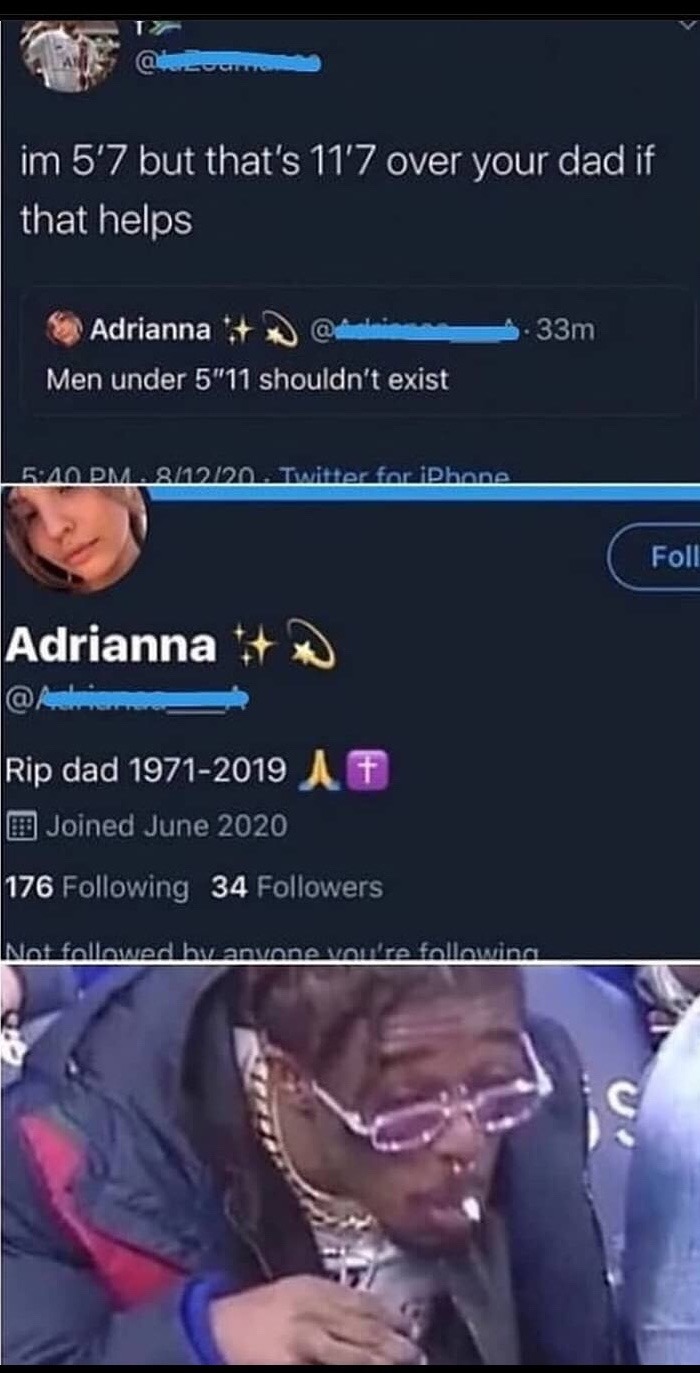 she finna join her dad because of that roast - Meme by Iceboi :) Memedroid