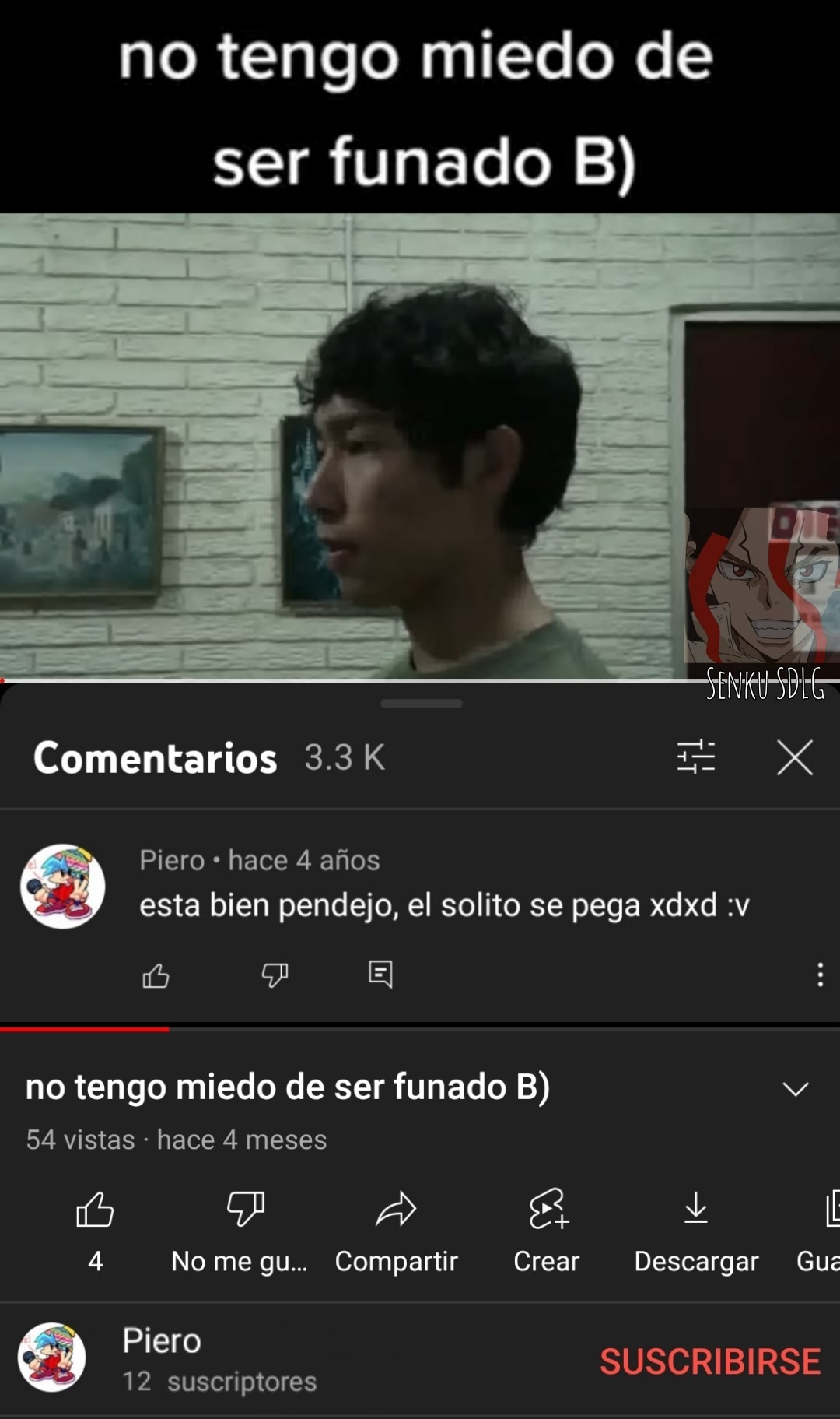El hombre sin miedo a la funa - Meme subido por Senku_Grasoso :) Memedroid