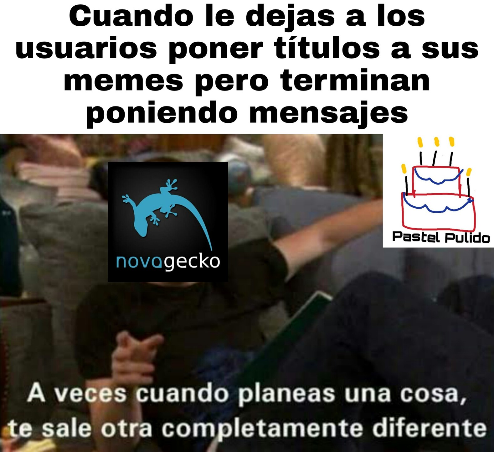 La sorpresa de Novagecko - Meme subido por PastelPulido :) Memedroid