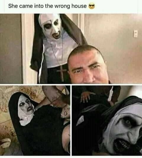 Funny Nun Memes Scary Nun Gif's | Tenor