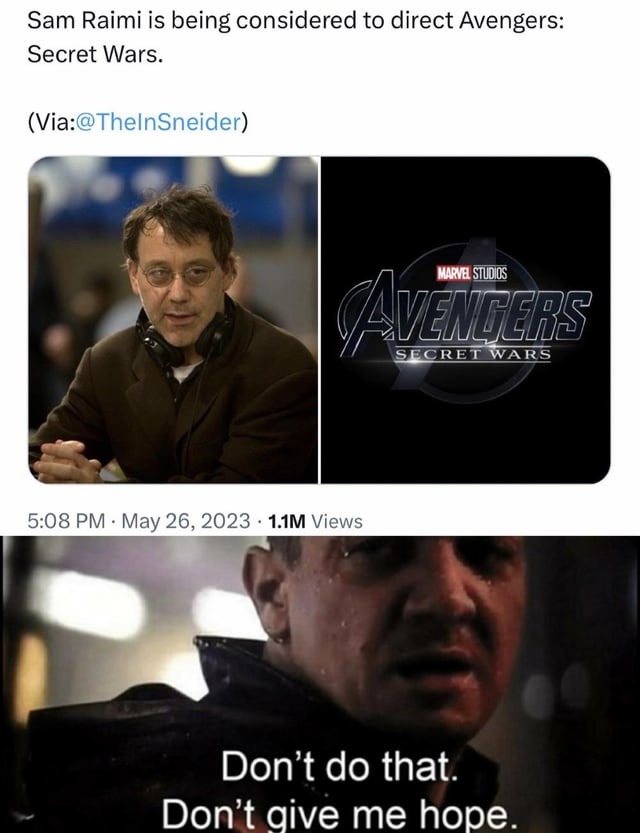 Please Raimi, fix Marvel - Meme by BluewoMeme :) Memedroid