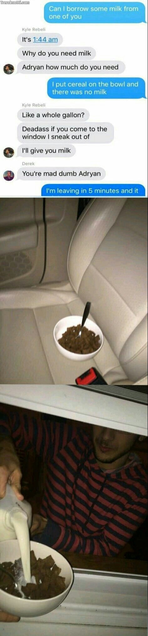 Sneaking milk - Meme by Tweet :) Memedroid