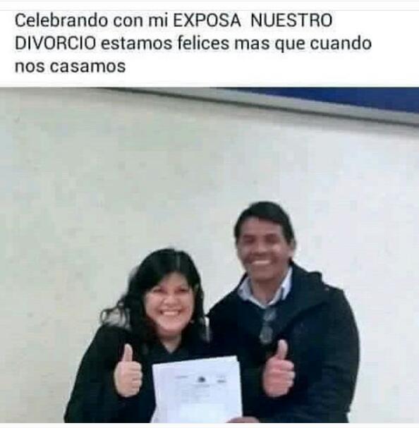 Celebrando el divorcio!!! - Meme subido por Luisinho2270 :) Memedroid