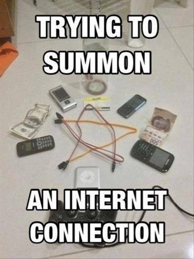 Summoning internet connection - Meme by RobSammer :) Memedroid