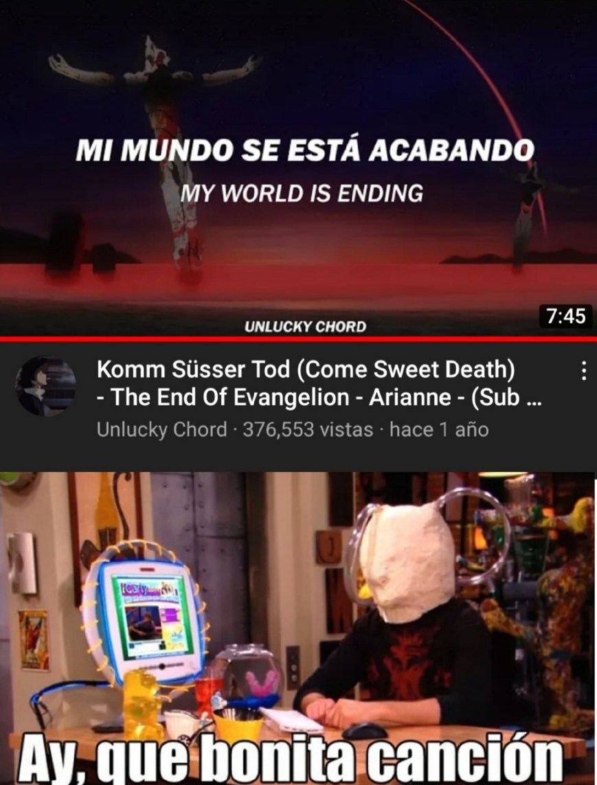 Que bonita canción - Meme subido por Jeffry_27 :) Memedroid
