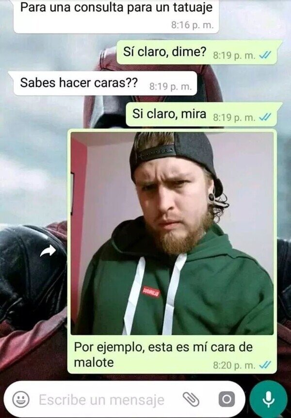 El tatuador todo un comediante - Meme by diegomoon :) Memedroid