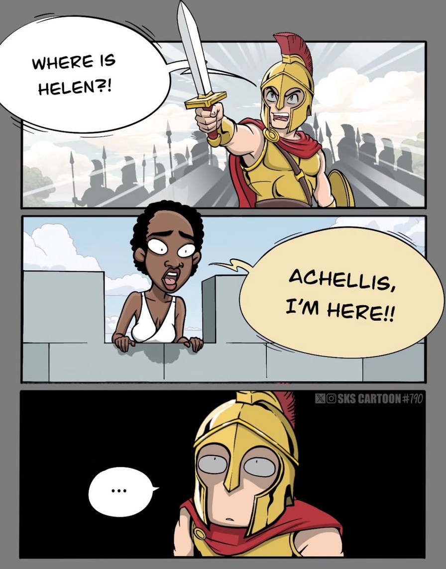 The best Black Helen Of Troy memes :) Memedroid
