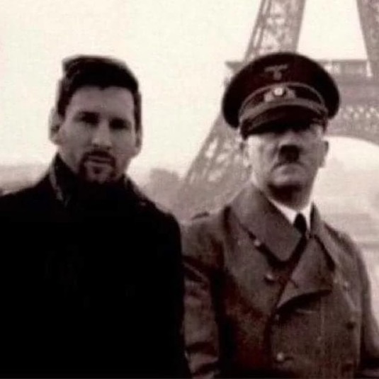 Messi con hi tler - Meme subido por Historias :) Memedroid