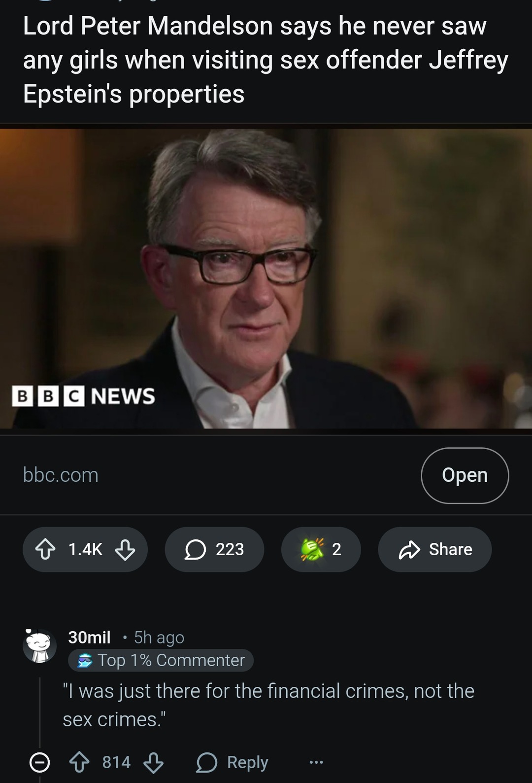 The best Lord Peter Mandelson memes :) Memedroid