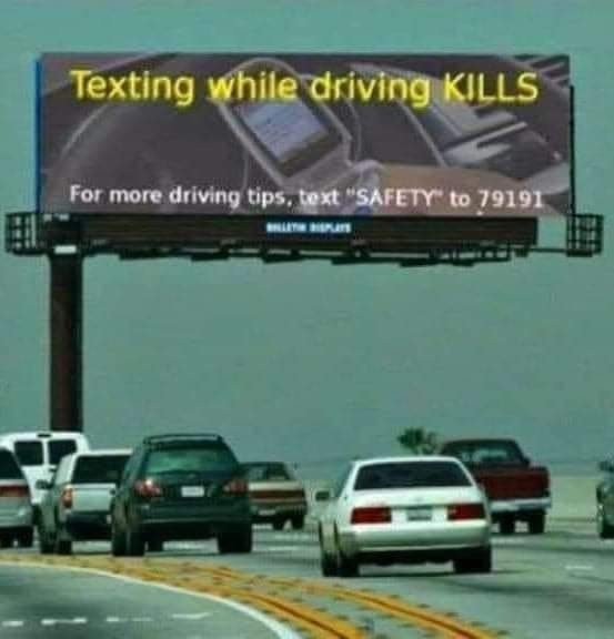 Memes de publicidad no 7 text AND drive - Meme subido por wolschaldo ...